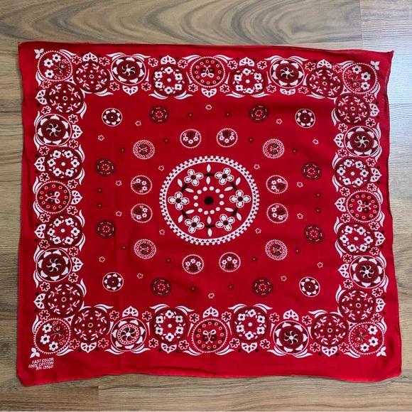 Vintage | Accessories | Vintage 0 Cotton Fast Color Rn 13960 Red ...